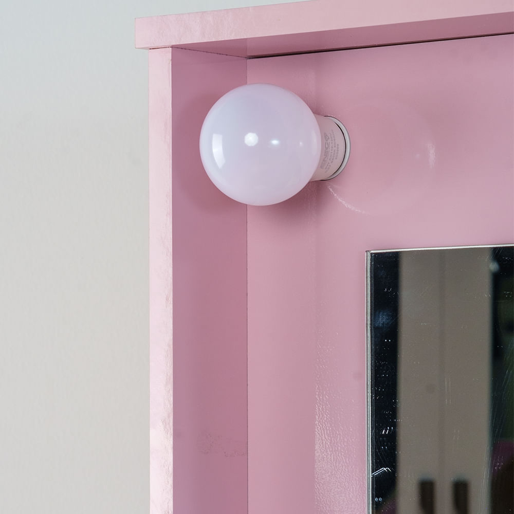 Tocador Camarim Strass|Rosado Pastel Incluye Banqueta - Muebles El ...