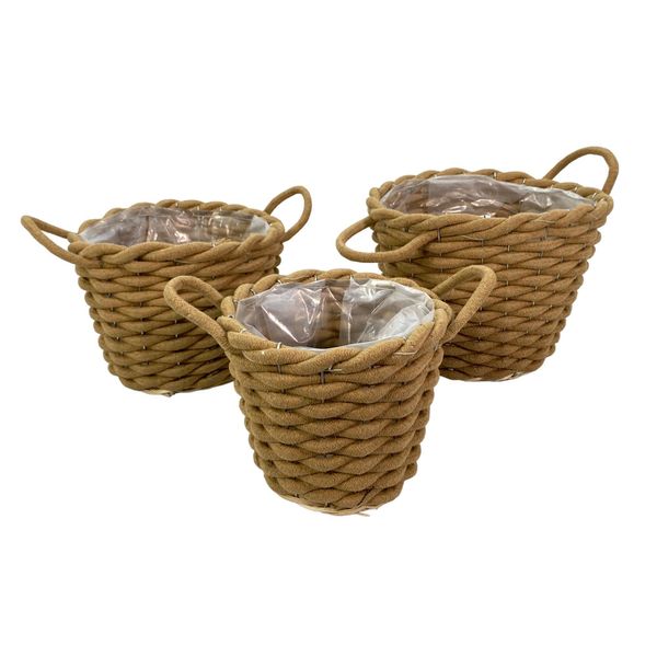 Set de Canastas 3 Piezas |Natural-Muebles El Bosque - El Bosque